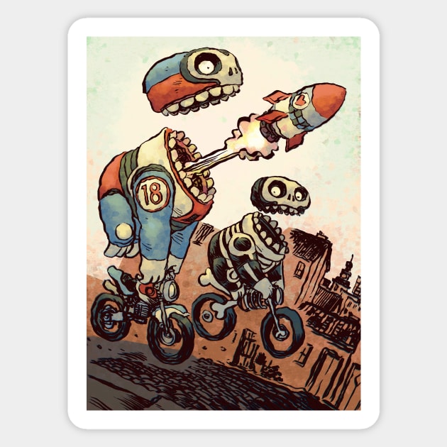Love Missile Hooligans - Motorcycle - Sticker | TeePublic