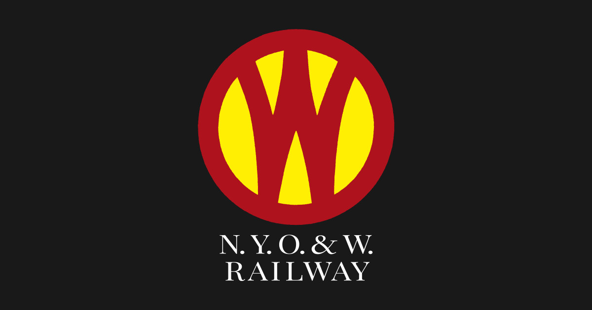 O&W Railroad NYO&W Railway Logo & Text, for Dark Backgrounds - O W Railroad - T-Shirt | TeePublic