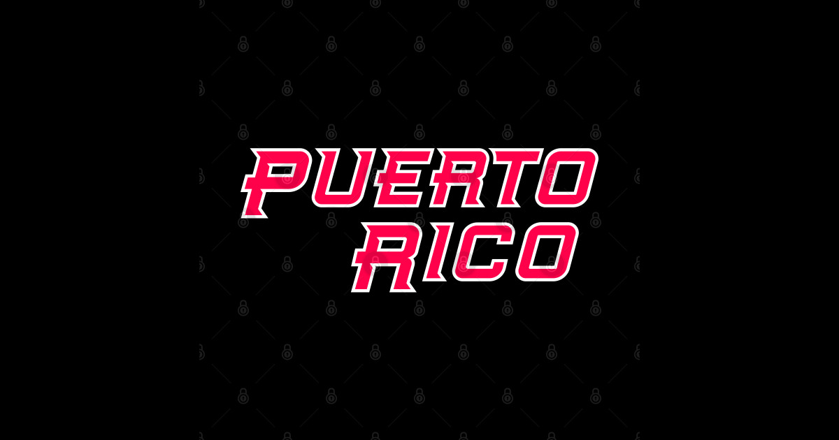 Puerto Rico Baseball Team - Puerto Rico Baseball - Sticker | TeePublic