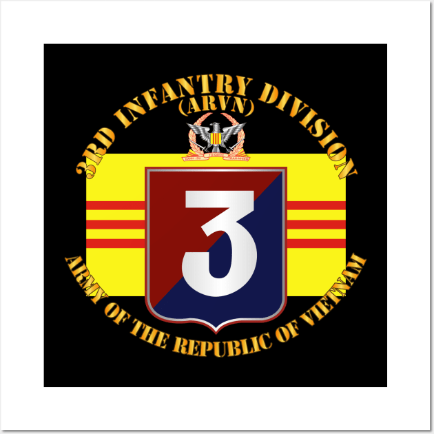 ARVN - 3rd Infantry Div - ARVN - Flag - Army Crest - Infantry - Posters ...
