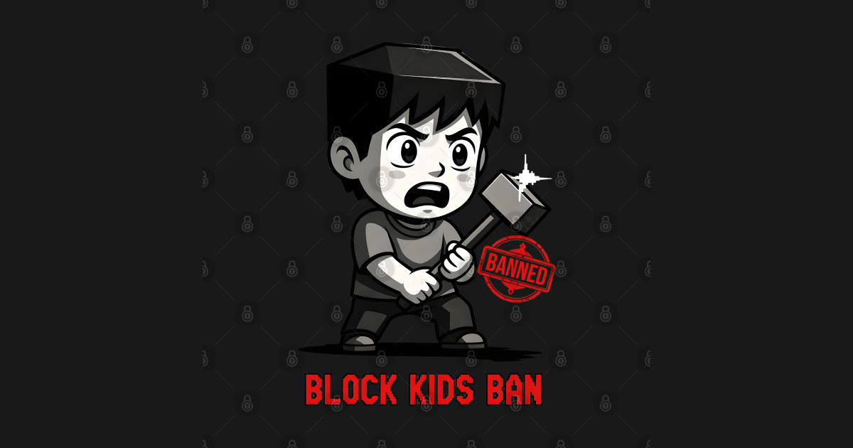BLOCK KIDS BAN - Roblox - T-Shirt | TeePublic