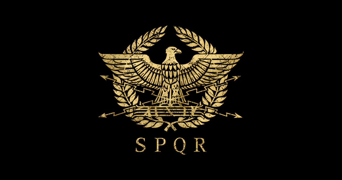 Roman Empire Emblem Gold - Roman Empire Emblem Gold - Sticker | TeePublic