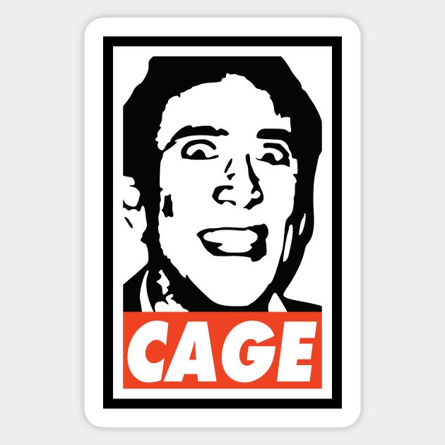 CAGE - Nicolas Cage - Sticker | TeePublic