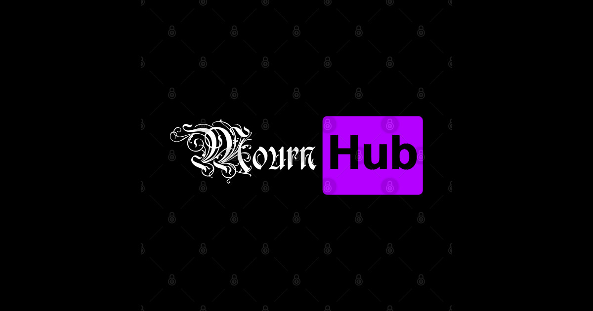 Mourn Hub - Goth Humor - Sticker | TeePublic