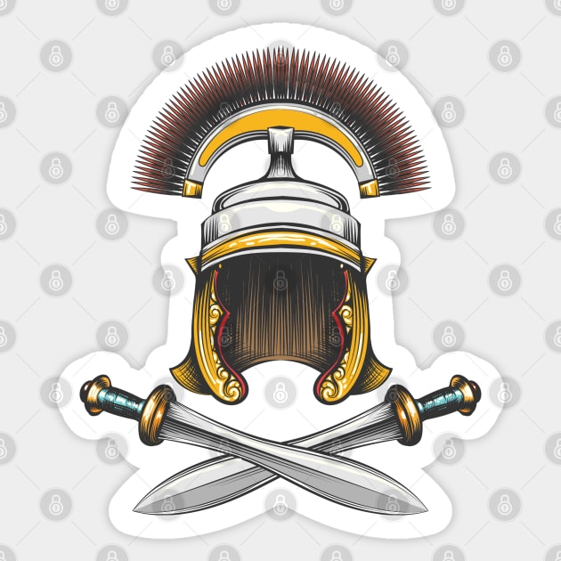 Roman Empire Helmet with Swords - Empire Gladiator Ancient Warrior ...