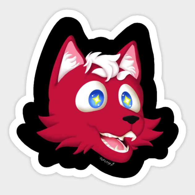 Excited Furry - Furry - Sticker | TeePublic