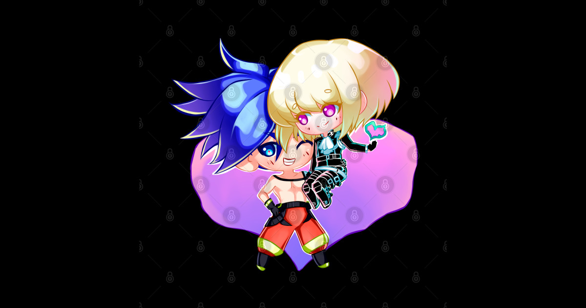 GaloLio - heart - Promare - Sticker | TeePublic