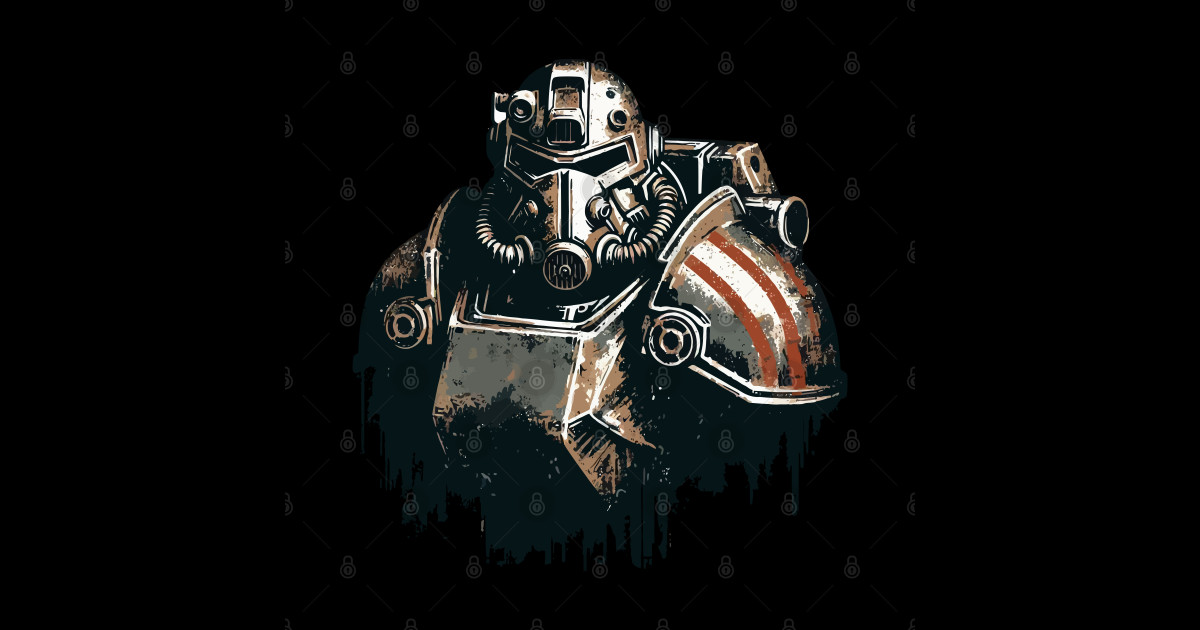 Post Apocalyptic Armor - Video Game - Sticker | TeePublic