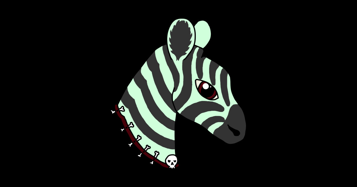 Zelda Zombie Zebra - Zombie - Posters and Art Prints | TeePublic