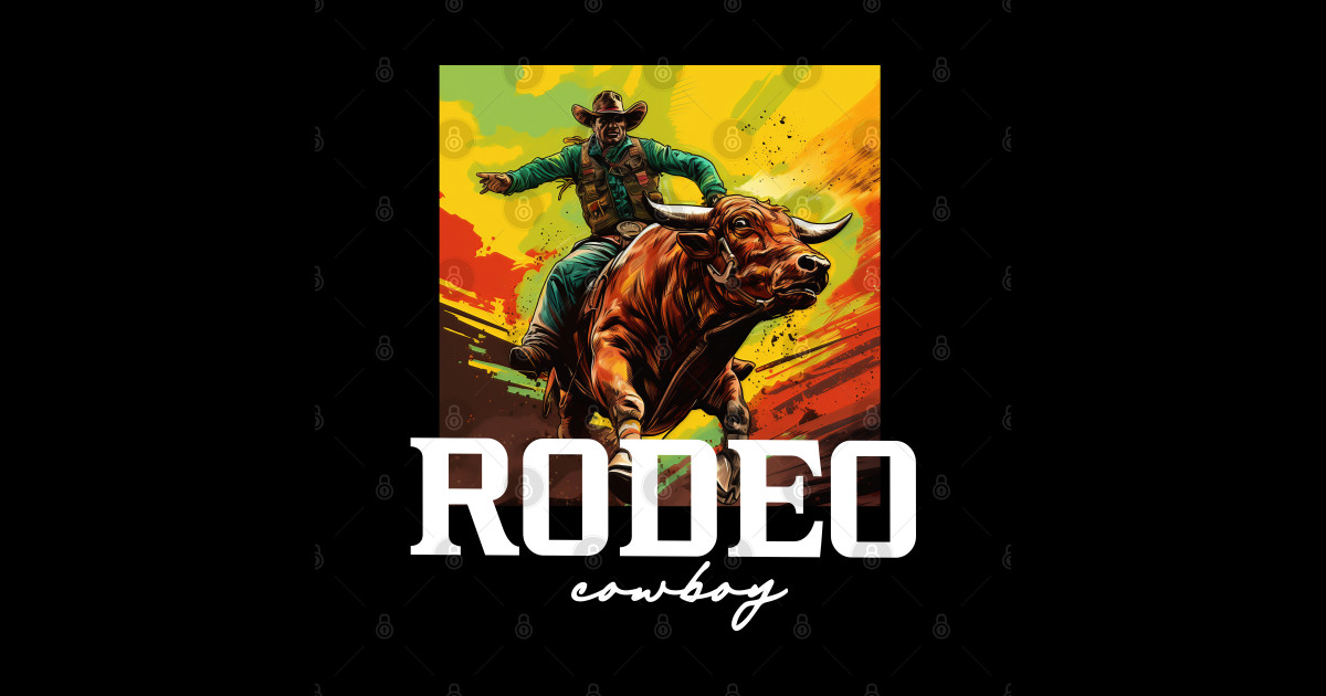 Rodeo Cowboy - Rodeo Cowboy - Sticker | TeePublic