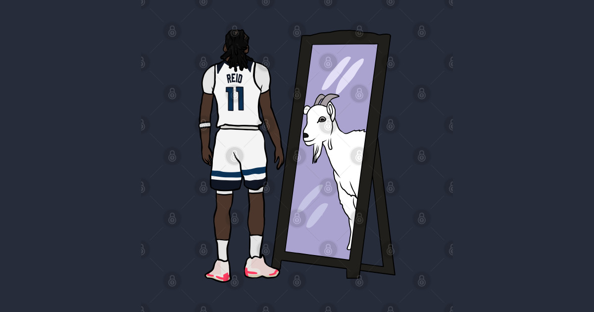 Naz Reid Mirror GOAT - Naz Reid - T-Shirt | TeePublic