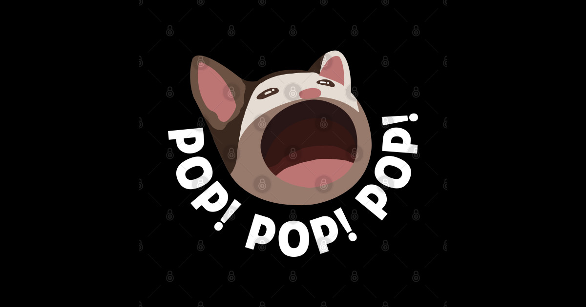 Popping Cat Meme - Cat Memes - Sticker | TeePublic