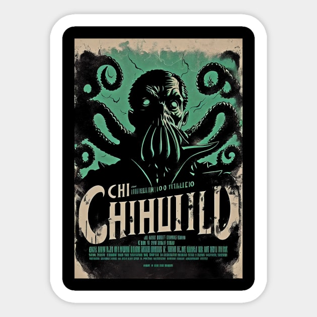 CTHULHU VINTAGE ARTHOUSE FOREIGN MOVIE POSTER 02 - Cthulhu - Sticker ...