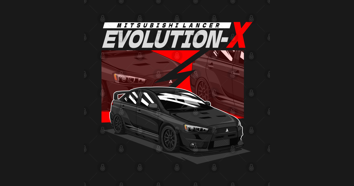 MITSUBISHI LANCER EVOLUTION-X (BLACK) - Mitsubishi Lancer Evolution - T ...