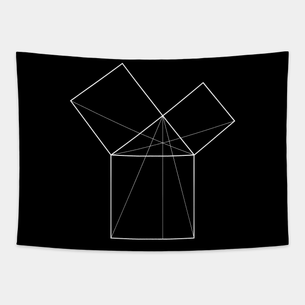 47th Problem of Euclid Masonic Freemason - Masonic - Tapestry | TeePublic