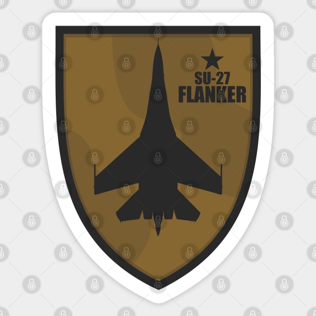 SU-27 Flanker - Russian Su27 Flanker - Sticker | TeePublic