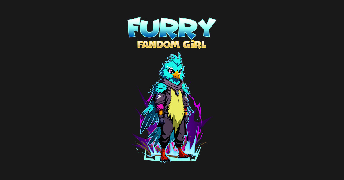 Furry Fandom Girl I Cute Bird Furries Fandom Cosplay - Furry - T-Shirt ...