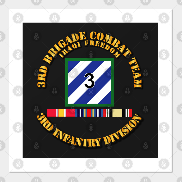 3rd BCT, 3rd ID - OIF w Svc Ribbons - 3rd Infantry Division - Posters ...