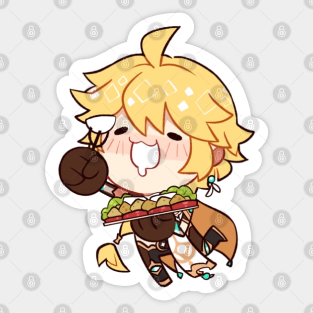 Genshin Impact Aether - Genshin - Sticker | TeePublic