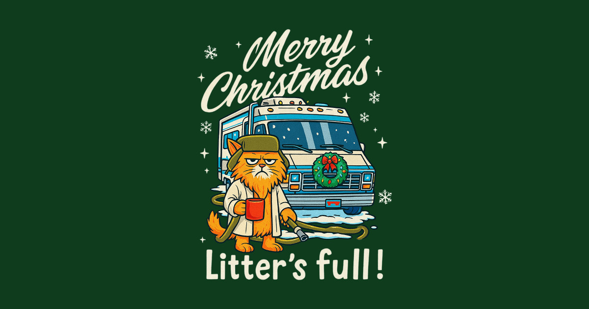 Merry Christmas Litter’s Full - Litters Full - T-Shirt | TeePublic