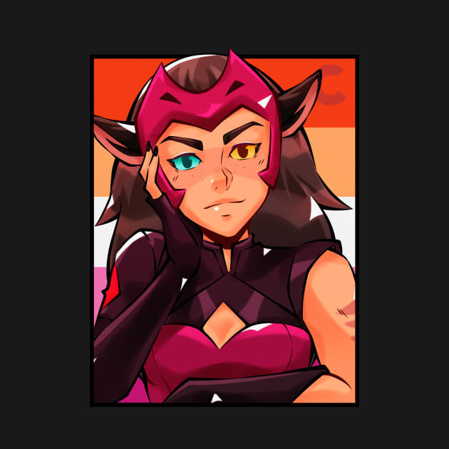Catra She Ra Lesbian Flag - Catra - T-Shirt | TeePublic