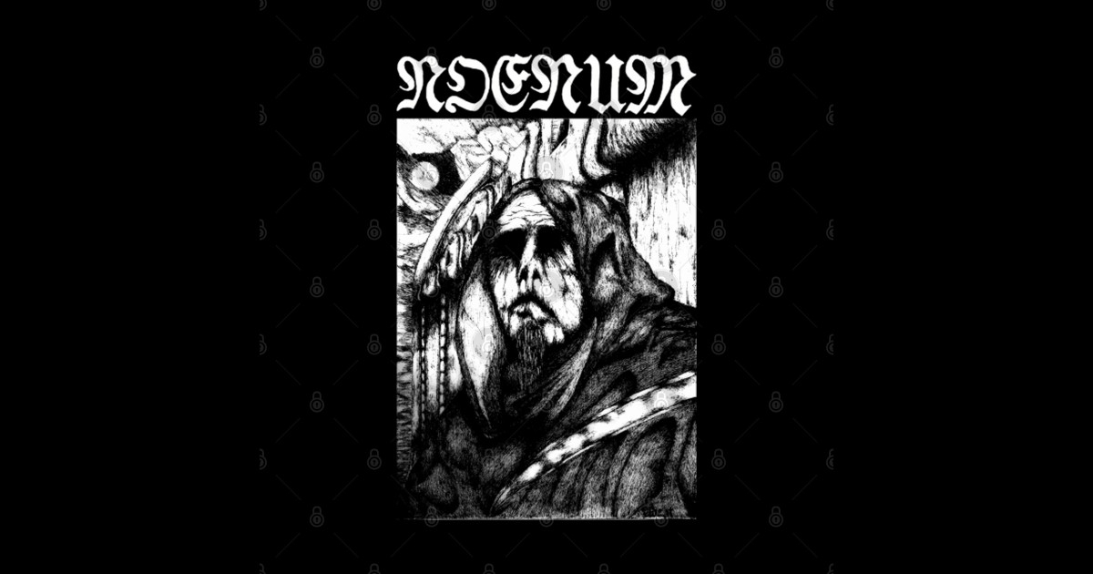 Noenum Obscure Hermit Raw Black Metal Vision - Noenum - Sticker | TeePublic