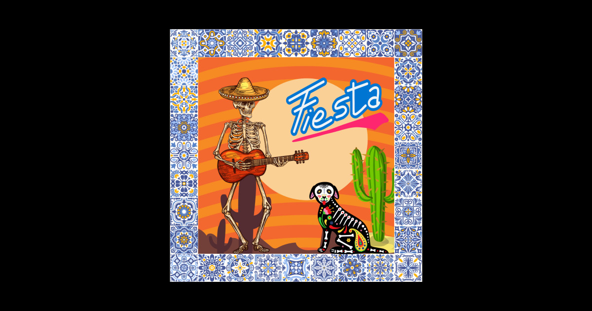 Halloween fiesta - Skeleton Funny Halloween - Sticker | TeePublic