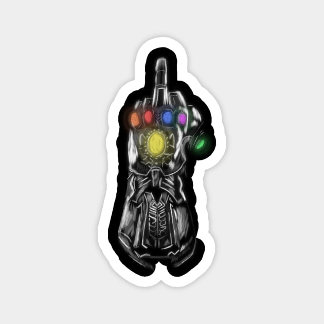 Infinity Gauntlet - Middle Finger Version - Infinity Gauntlet - Magnet ...