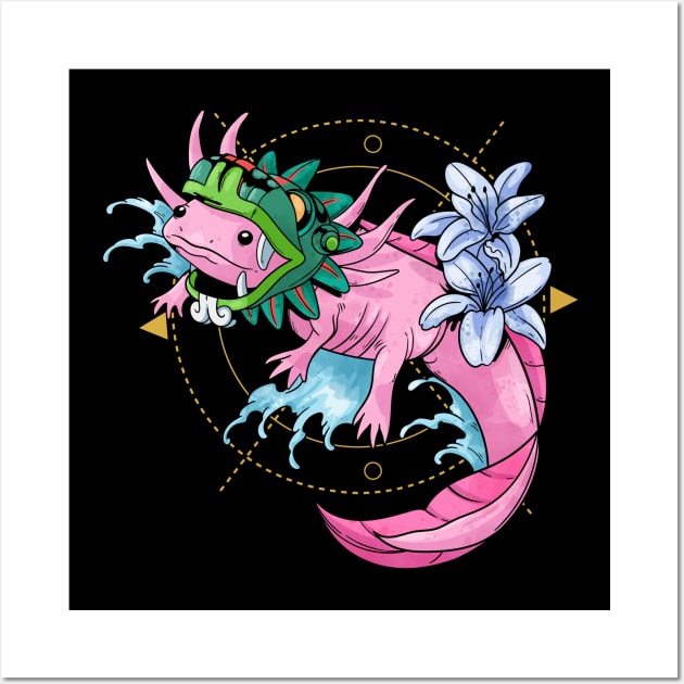 mayan axolotl - Salamander - Posters and Art Prints | TeePublic