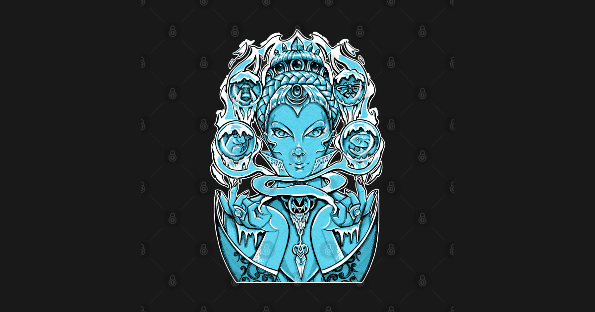 The Snow Queen - White Outline Version - Winter - T-Shirt | TeePublic