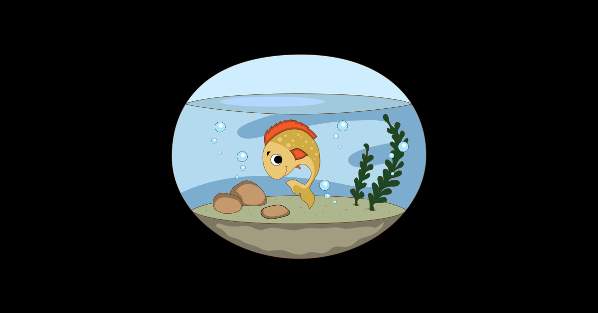 The Shy Fish Who Grew a Mohawk - Fish - Sticker | TeePublic