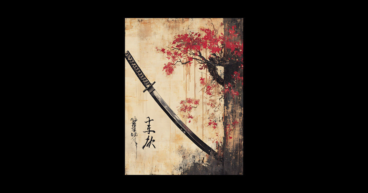 Japanese Katana 02 - Japanese Katana - Sticker | TeePublic