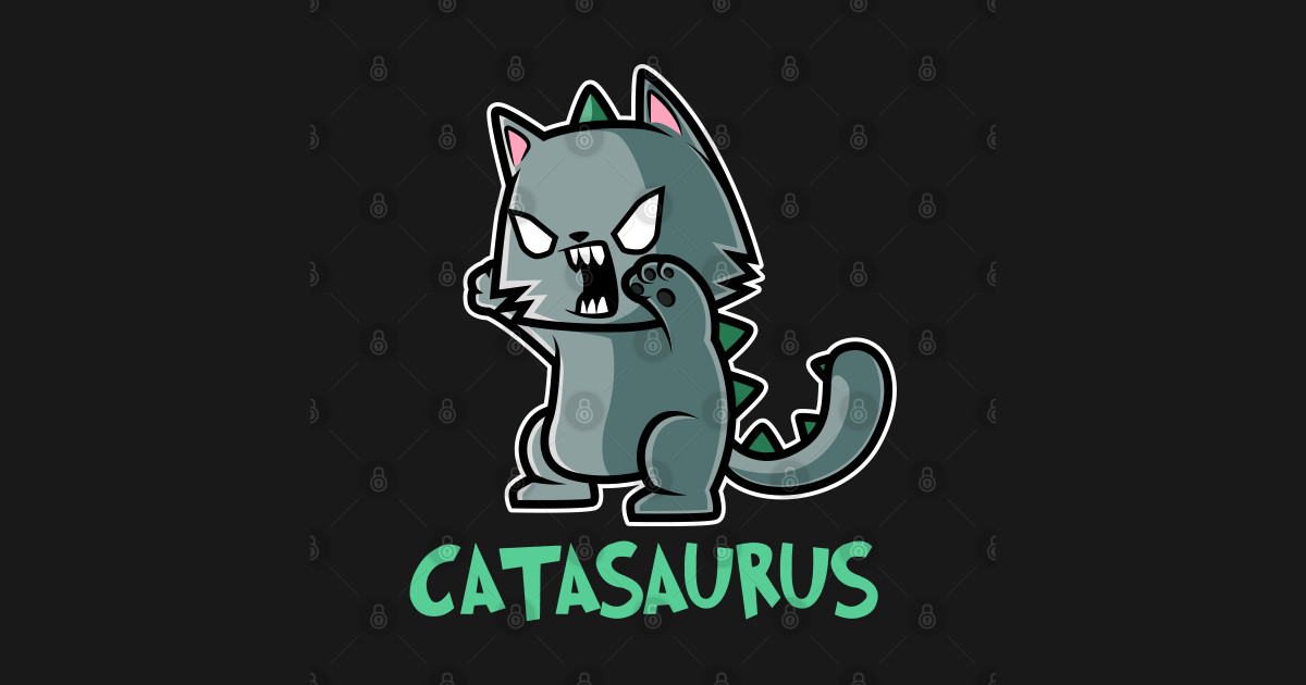Cat Dinosaur Saurus Rex - Dinosaur - T-Shirt | TeePublic