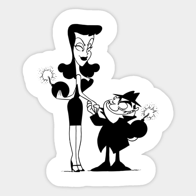Boris And Natasha. - Adventures Of Rocky And Bullwinkle - Sticker ...