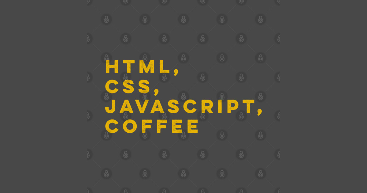 HTML css javascript coffee programmer - Programmer - Sticker | TeePublic HTML css javascript coffee programmer - Programmer - Sticker | TeePublic