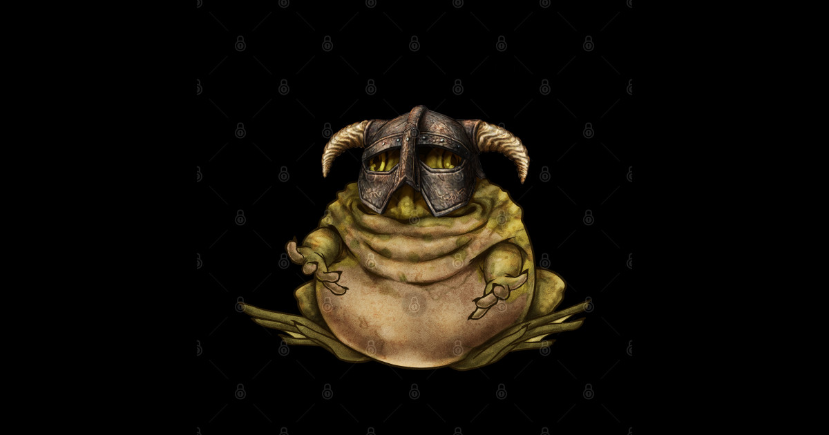 Dragonborn Frog - Frog - Sticker | TeePublic