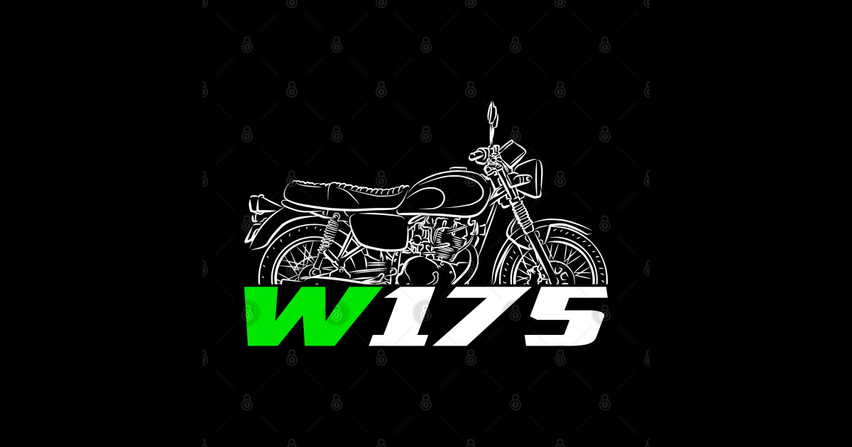 Kawasaki W175 2017-2024 - Kawasaki - Sticker | TeePublic