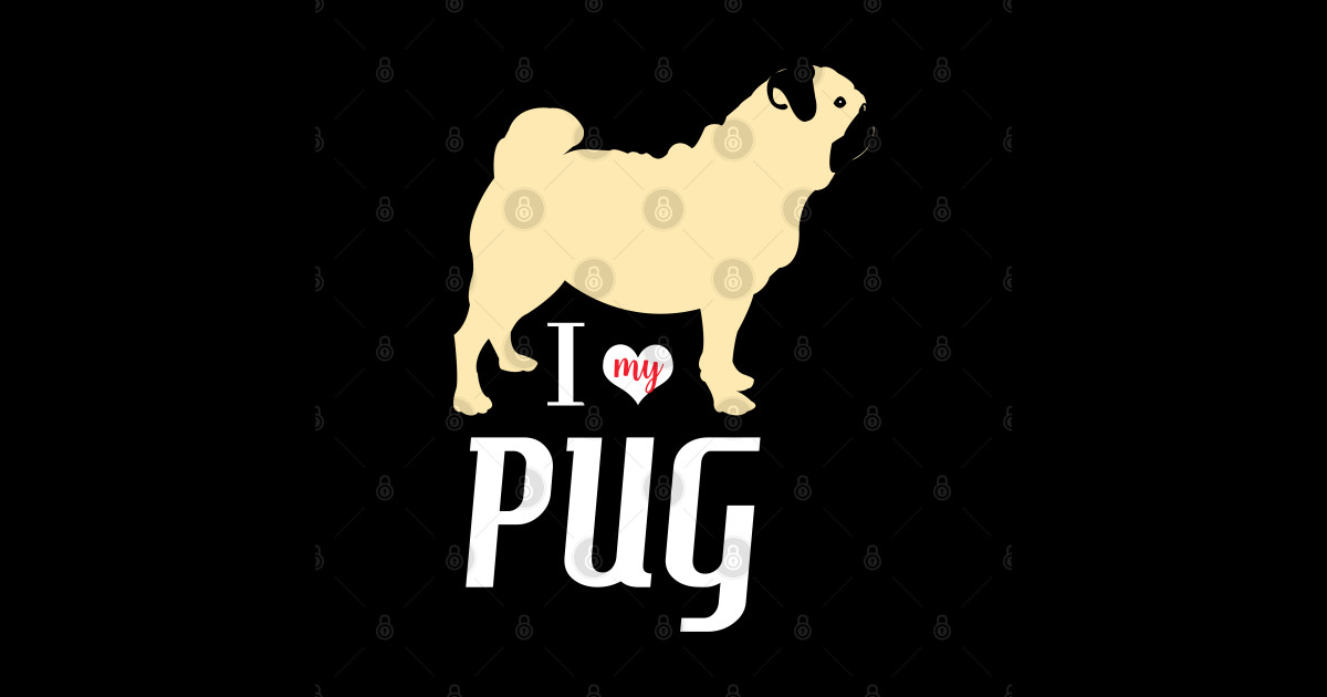 Pugs Pattern in Brown Fawn Pug Dog Patterns - Pug - Sticker | TeePublic