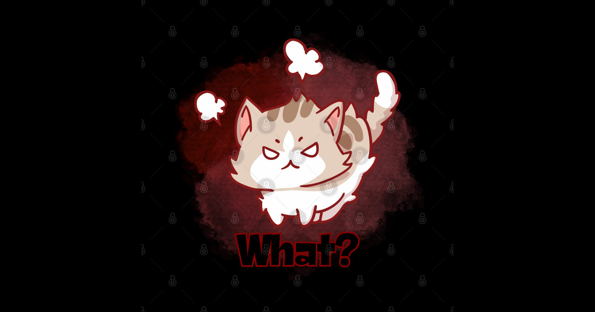 Cute Angry Cat - Cat Lover Gifts For Women - Sticker | TeePublic