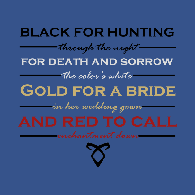 Shadowhunter Children's Rhyme - Shadowhunters - T-Shirt | TeePublic