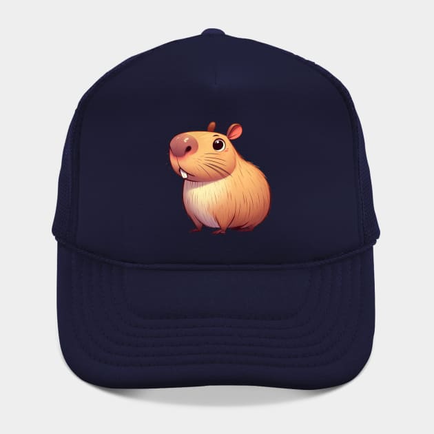 Cute Capybara Illustration - Capybara - Hat | TeePublic