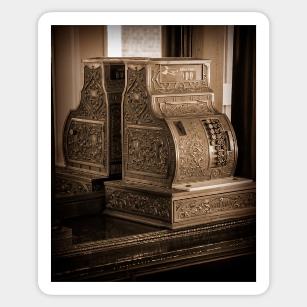 Cash Register - Antique - Sticker | TeePublic