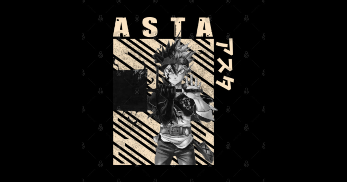 Asta - Black Clover - Asta - T-Shirt | TeePublic