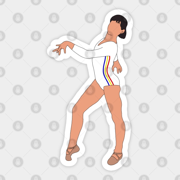 Nadia Comaneci - Nadia Comaneci - Sticker | TeePublic
