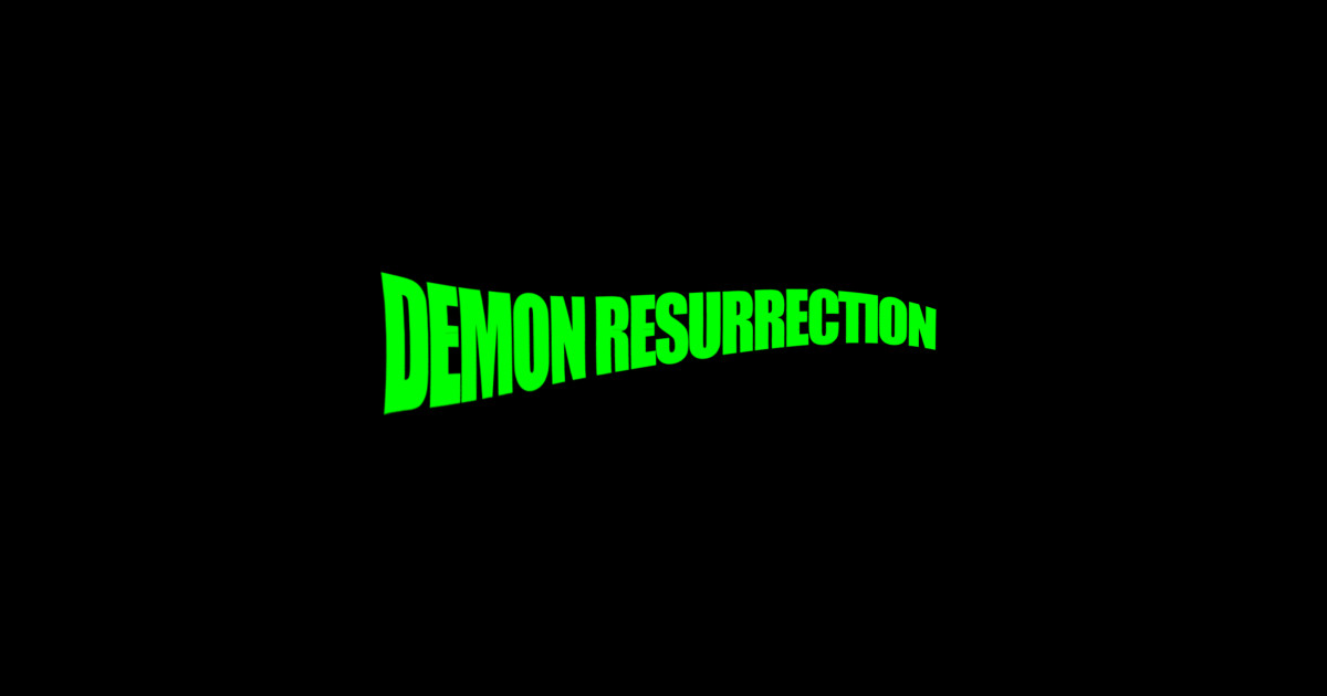 Demon Resurrection Logo - Horrormovies - Sticker | TeePublic
