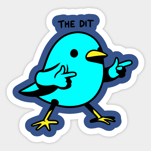 Bird dit cute - Bird - Sticker | TeePublic