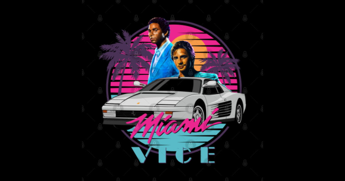 Retro Miami Vice 80s - Miami Vice - T-Shirt | TeePublic