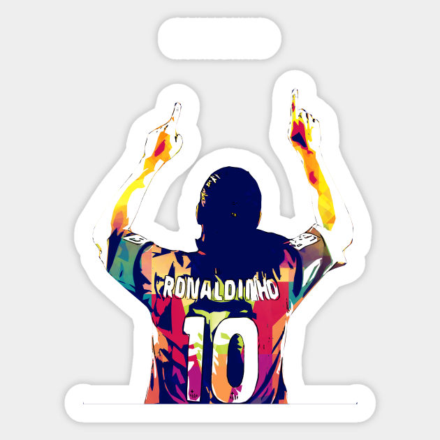 Ronaldinho Pop Art - Ronaldinho - Sticker | TeePublic