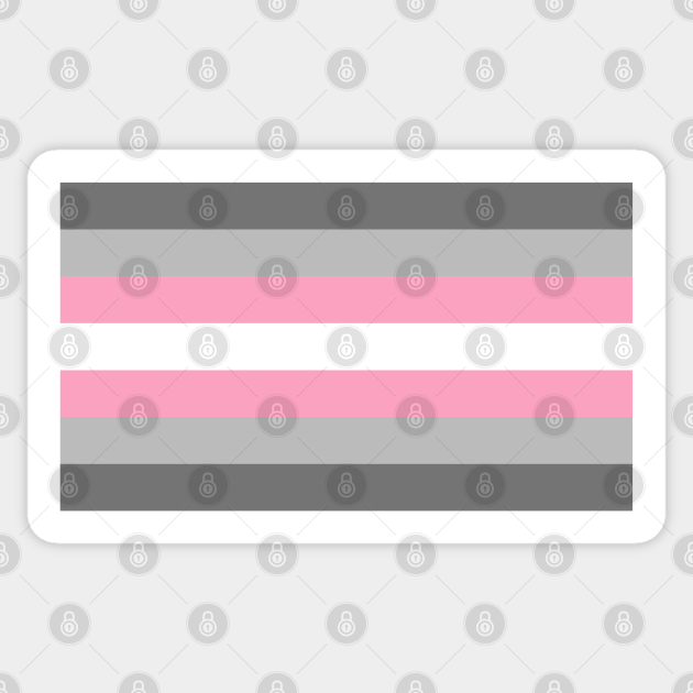 Demigirl Flag - Demigirl - Sticker | TeePublic
