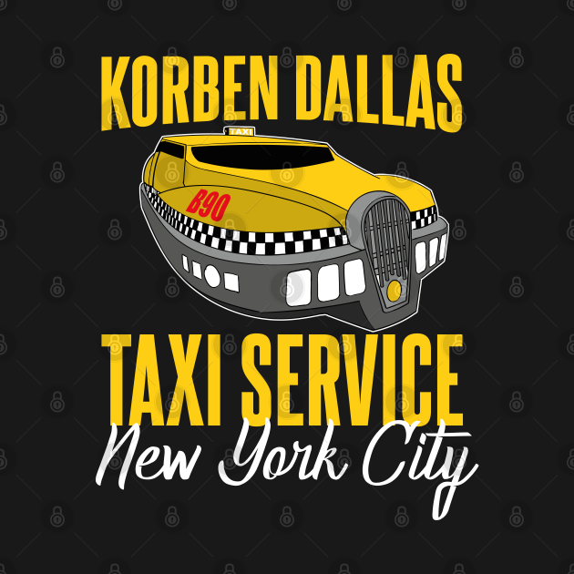 Korben Dallas Taxi Service - The Fifth Element - T-Shirt | TeePublic